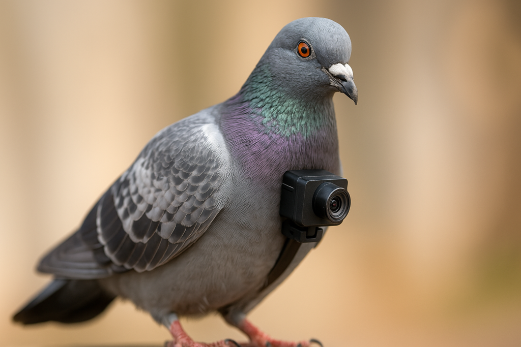 Our New Covert Surveillance Pigeon Takes Flight